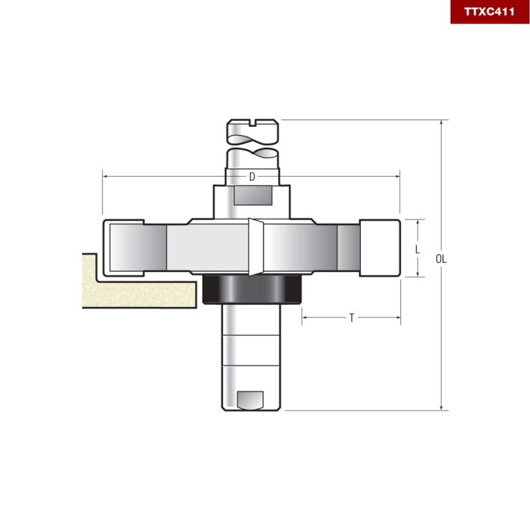 Four Flute Rebater TCT - Titman Tools