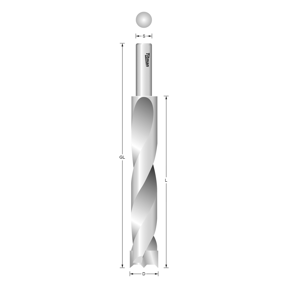 Dowel Drills Lip & Spur Long Series with 10mm parallel shank TCT ...