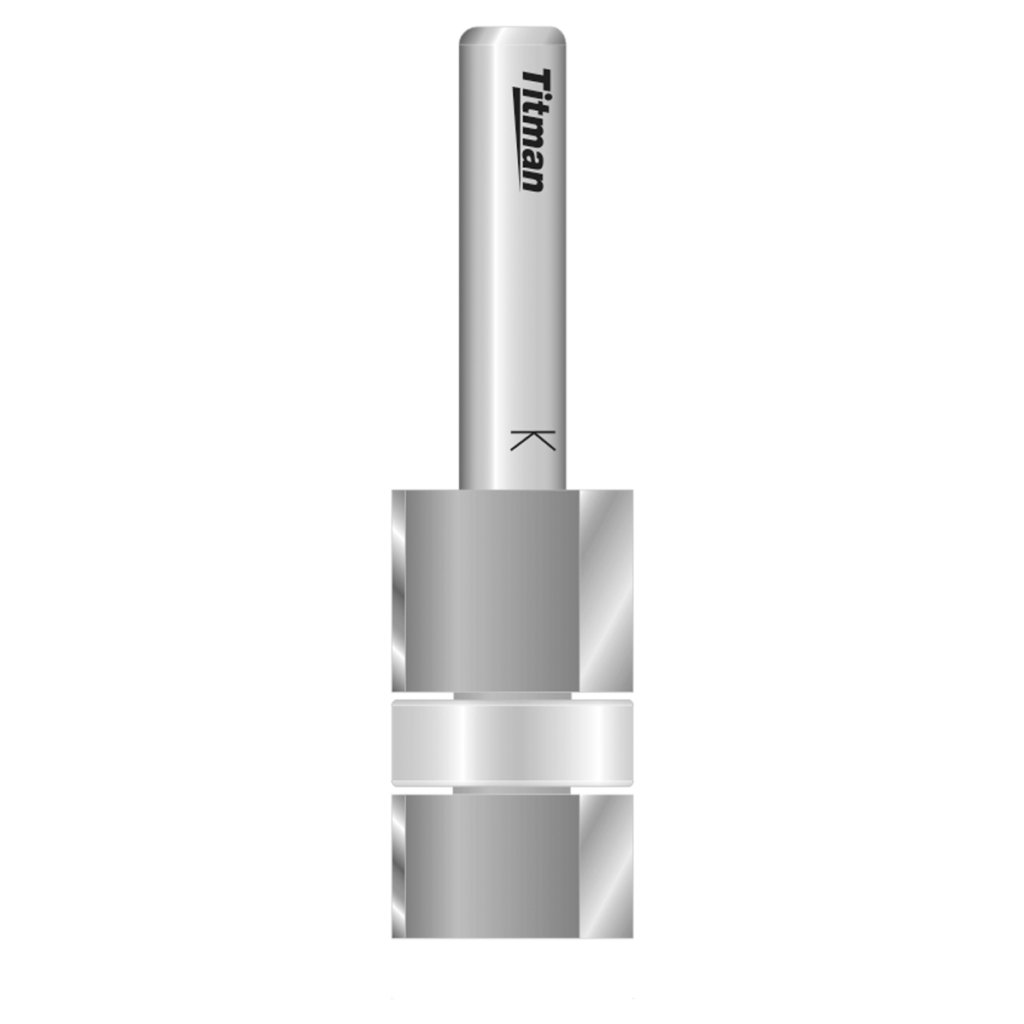 Flush Trim Middle Bearing Guided TCT - Titman Tools