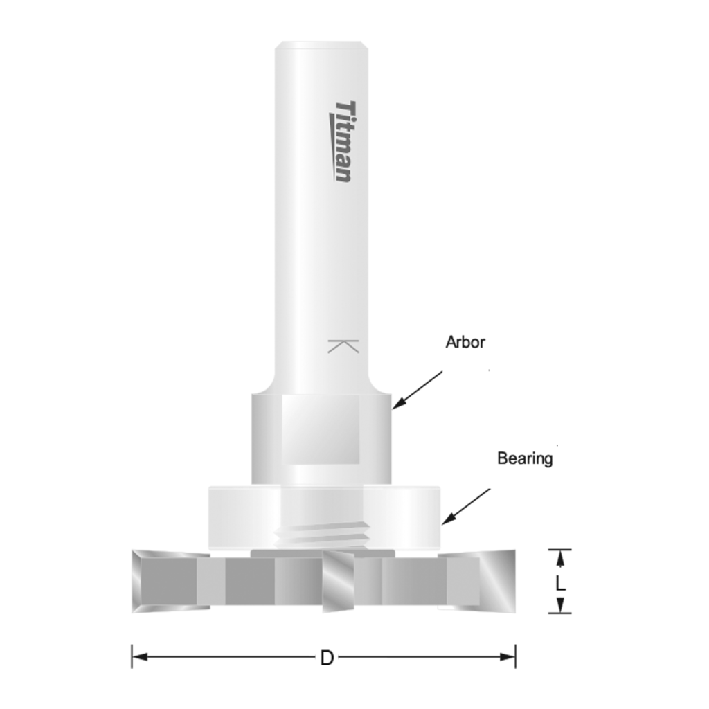 Slotters with Flush Bottom and Threaded Bore TCT - Titman Tools