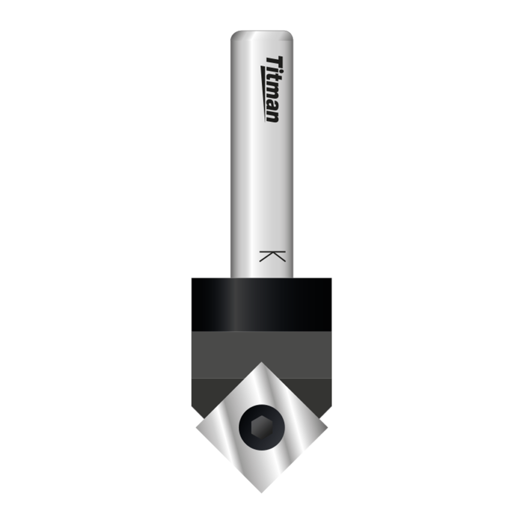 Straight Replacement Non Plunging TC Tip - Titman Tools